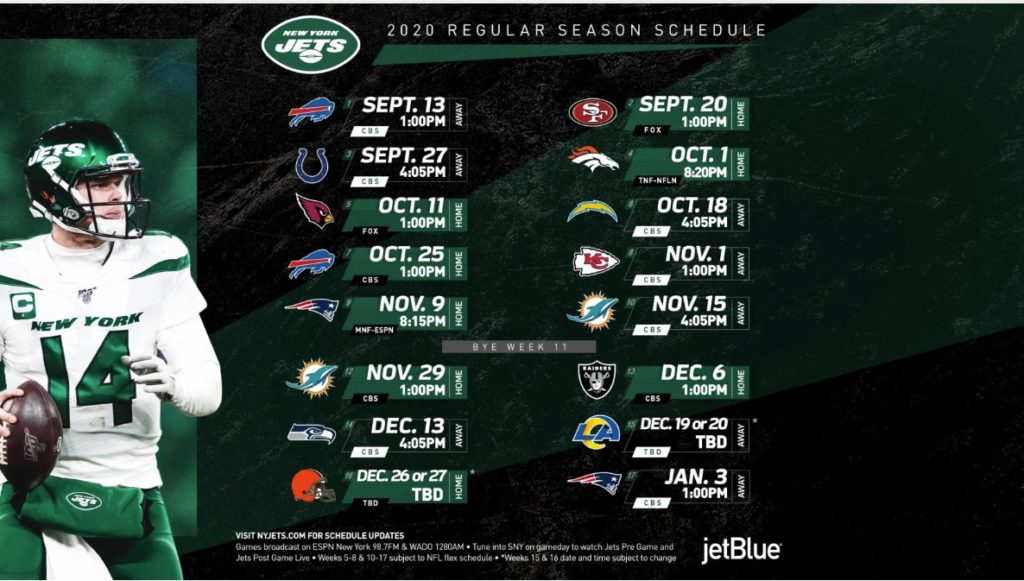 Jets 2025 Schedule Raul S Watkins